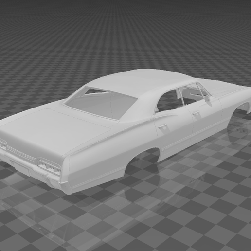 🚙 Chevrolet Impala 1967 Shell Body - Divided Parts for Easy Printing ...