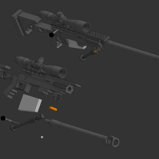 🔫 Hecate II Sniper Rifle 3D Model・Free 3D File for 3D printing・Cults