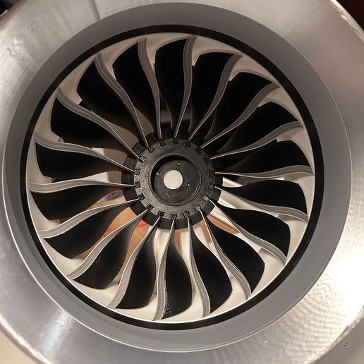 🛩️ GENX Boeing 787 Jet Engine Fan for Desk 747-8・ STL File for 3D ...