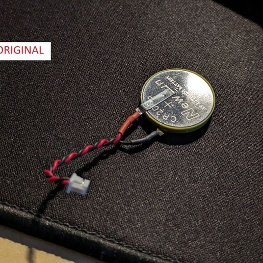 🔋 CMOS Battery Fix for wired batteries・Free 3D File for ・Cults
