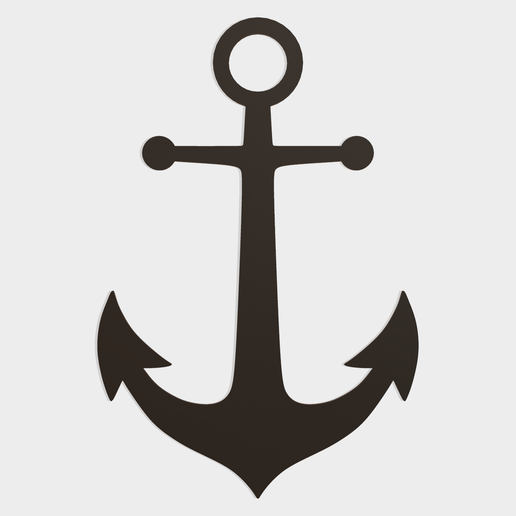 3D file Anchor 10 - 2D/3D Wall Art STL+SVG+DXL+PNG For CNC Router ...