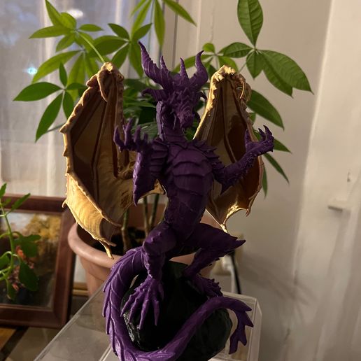 STL file Winged Dragon 🐉 ・Design to download and 3D print・Cults