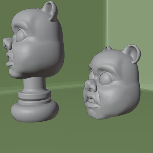 Ewok Craft Bases for Adding Fur・Free STL File for 3D printing・Cults