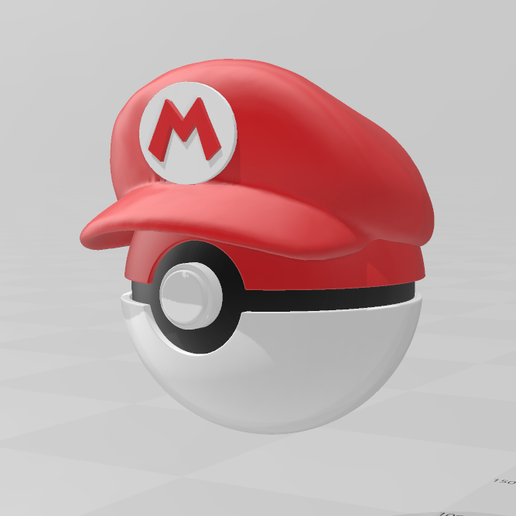 🐉 Super Mario Pokeball・ STL File for ・Cults