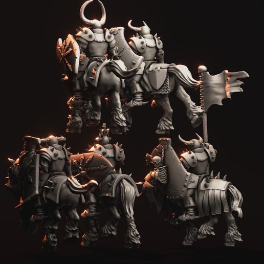 🎲 Corrupted Knights・ 3D File for 3D printing・Cults
