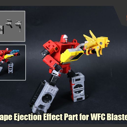 🤖 Tape Ejection Effect Part for Transformers WFC Blaster・Free 3D File ...