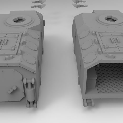 🪖 Interstellar Army Infantry Fighting Vehicle Middles・Free STL File for ...