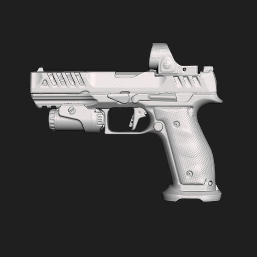 🩻 Walther PDP Match Full Size 5" SF W / SRO & Foxtrot1X Real Size 3D ...