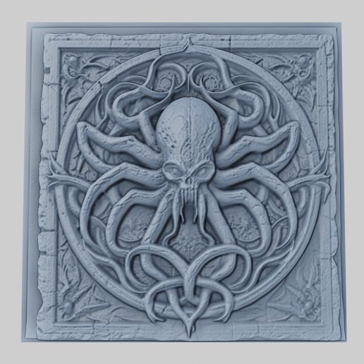 3D file Lord of Rings Sauron Shelob 3d printer relief medallion stone ...