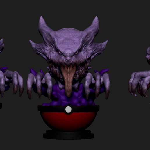 🐉 HAUNTER - POKEMON - ART FAN Modelo de impressão 3D grátis・Free 3D ...