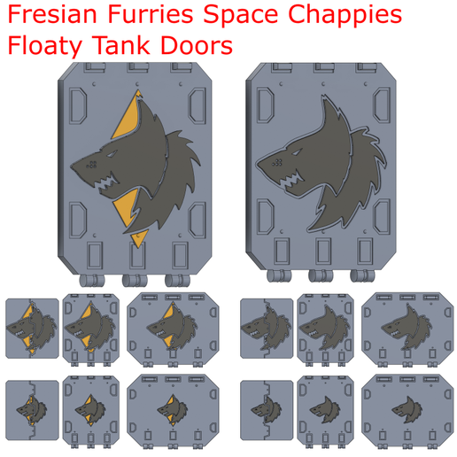 STL file Fresian Furries Floaty Tank Doors - Presupported 🪖 ・3D ...