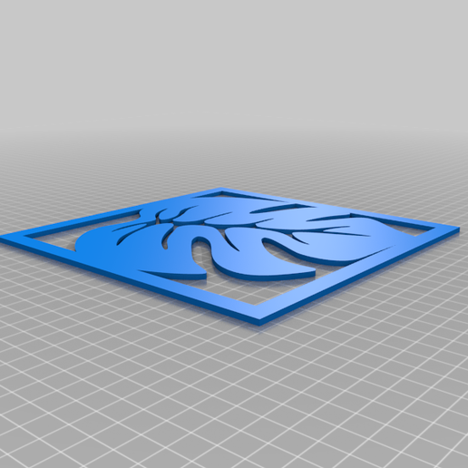 🍹 Tropical Leaves・Free STL File for 3D printing and CNC machining ...