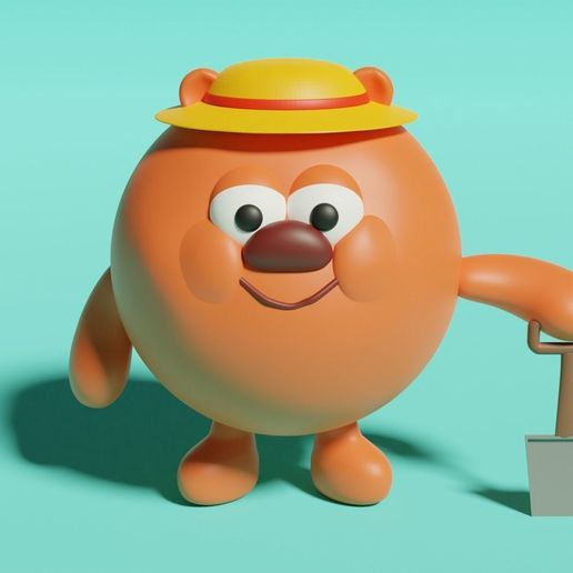🧸 Character model from the cartoon Smeshariki・ STL File for 3D printing ...