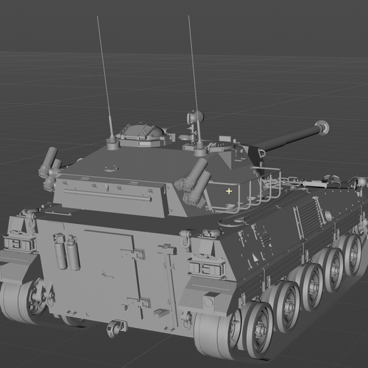 🪖 French MARS-15 light tank 3D model material・ OBJ File for 3D printing ...