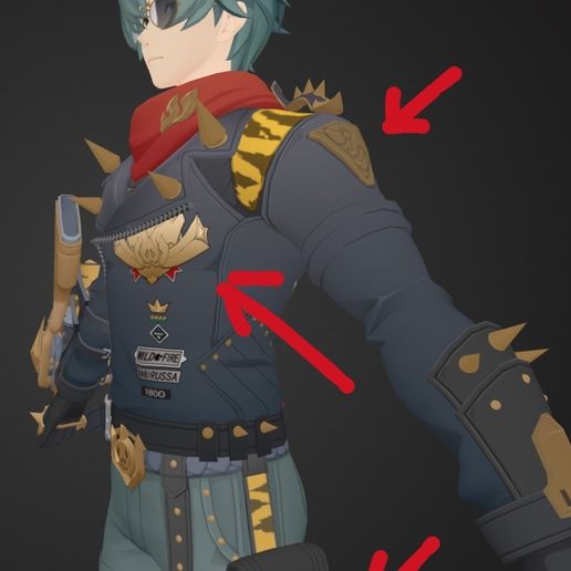 💤 ZZZ - Lighter Chest Accessories (Zenless Zone Zero)・ STL File for 3D ...