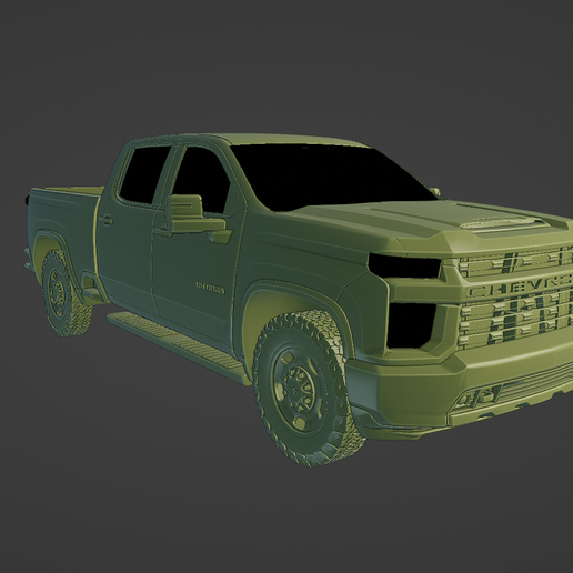 🚙 Chevrolet Silverado 2500・ STL File for ・Cults