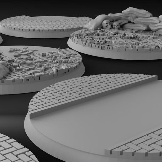 🏙️ 60mm city base・ 3D File for ・Cults