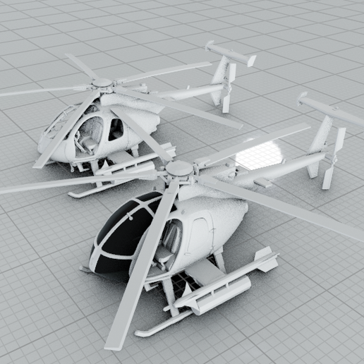🚁 McDonnell Douglas MD 500 Defender Light Utility Helicopter model・ STL ...