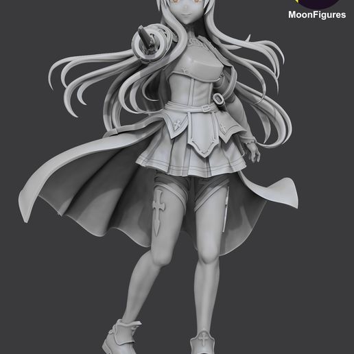 🗡️ Asuna Yuuki・Archivo STL para Impresión 3D・Cults