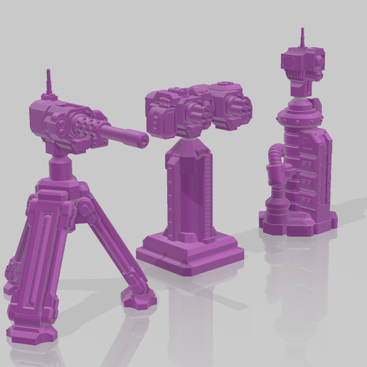 🎲 Sentry Guns・ STL File for 3D printing・Cults