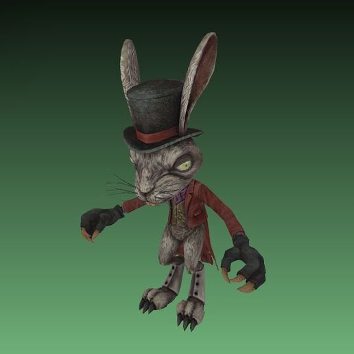 OBJ file Alice Madness Returns | White Rabbit 🐰 ・Model to download and ...
