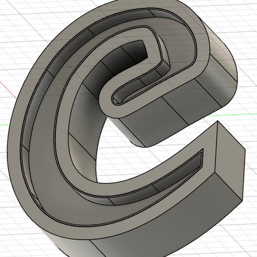 lowercase c box letter