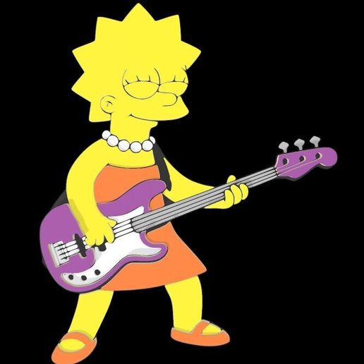 👾 Lisa Simpson Logo・ STL File for 3D printing・Cults