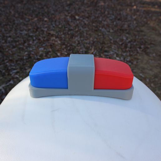 🚓 Cozy Coupe Police Light STL Project Files: Custom Car Mod (Digital ...