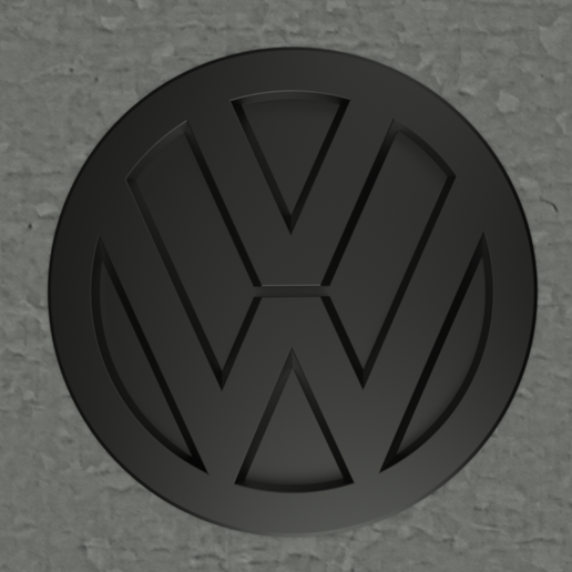 📛 VW Badge・ STL File for 3D printing・Cults