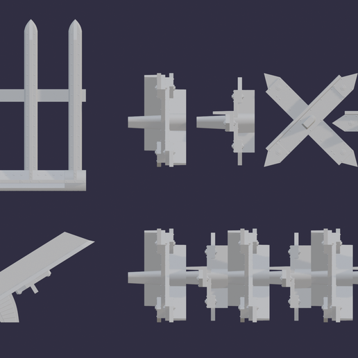 🪖 32mm RETRO TANK TRAPS・Free 3D File for 3D printing・Cults