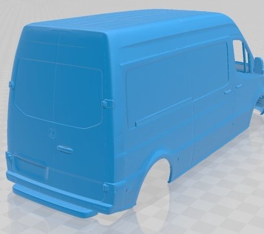 🚗 Mercedes Benz Sprinter Panel L2H2 2019 Printable Body Van・ 3D File ...