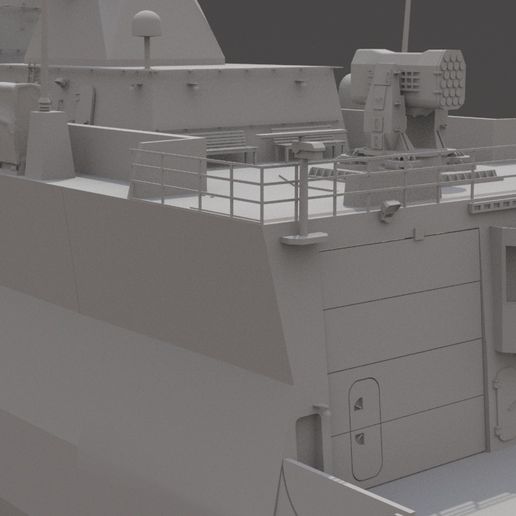 🚤 Frigate F124・ 3D File for 3D printing・Cults