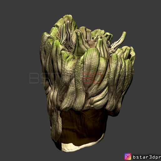 👾 Groot mask - Guardians of the Galaxy - Marvel comics cosplay 3D print ...