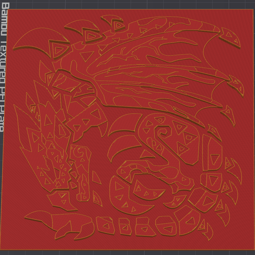 👹 GUARDIAN RATHALOS - ICON PLATE FROM MONSTER HUNTER (SINGLE COLOR ...