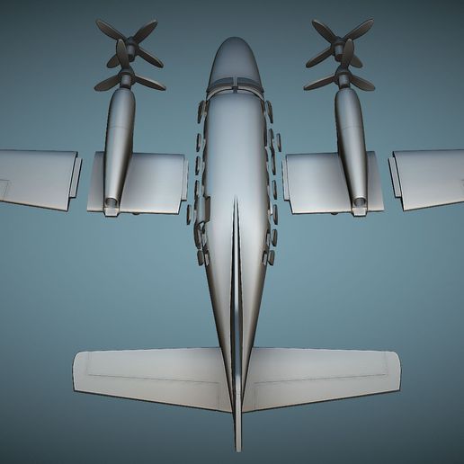 STL file Cessna 441 Conquest II - 1/48 scale ️ ・Model to download and ...