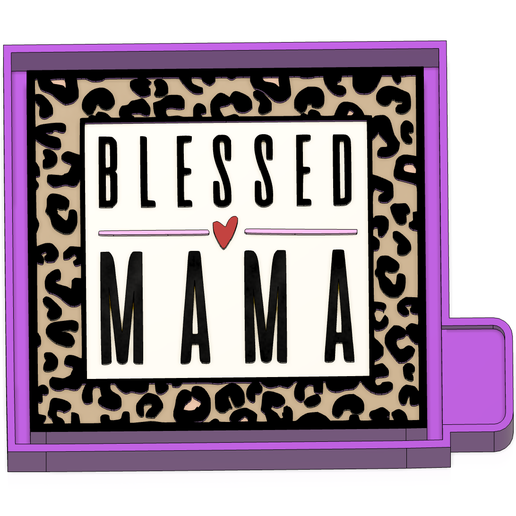 🐆 Blessed MAMA leopard Freshie STL Mold Housing・ STL File for 3D ...