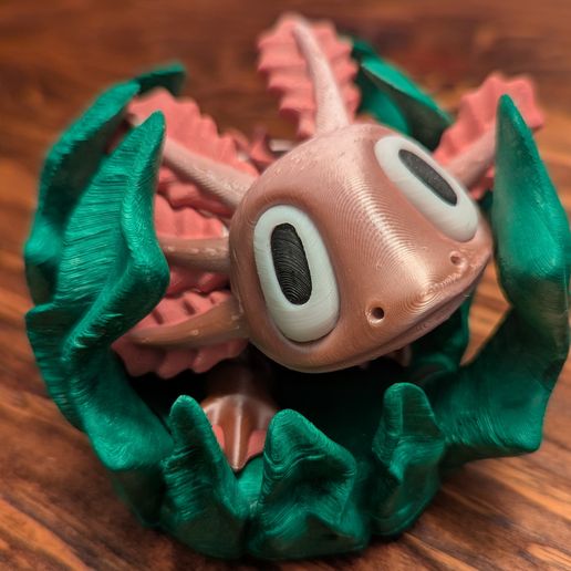 🦎 Blob Axolotl - Flexi Articulated Magnetic Art Toy with Seaweed ...