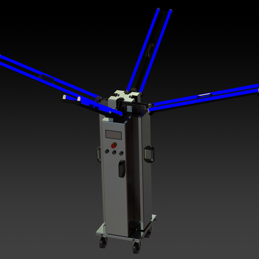 🔦 30W Ultraviolet Light Disinfection Trolley・ 3MF File for ・Cults