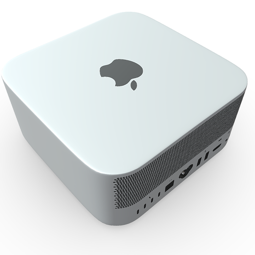 🍎 Apple Mac Studio (2024)・ STL File for 3D printing・Cults