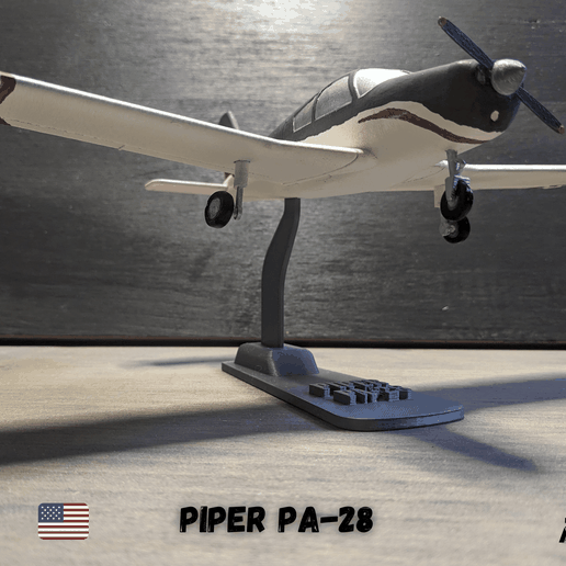 🛩️ Piper PA-28 Cherokee・ STL File for 3D printing・Cults