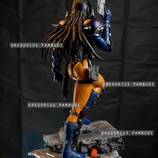 👼 Angel Cop Fan Art Statue 3d Printable・ 3D File for 3D printing・Cults