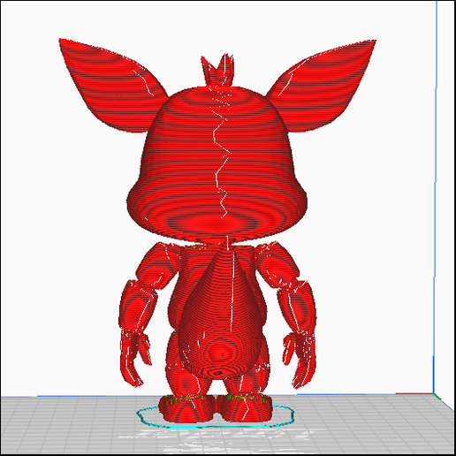 🎮 Foxy chibi・Free STL File for 3D printing・Cults