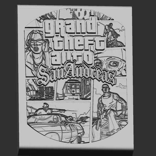 gta san andreas coloring book