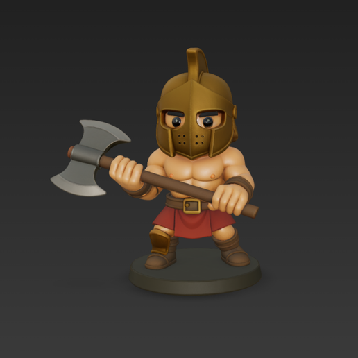 ♂️ Male Gladiator RPG・ STL File for 3D printing・Cults