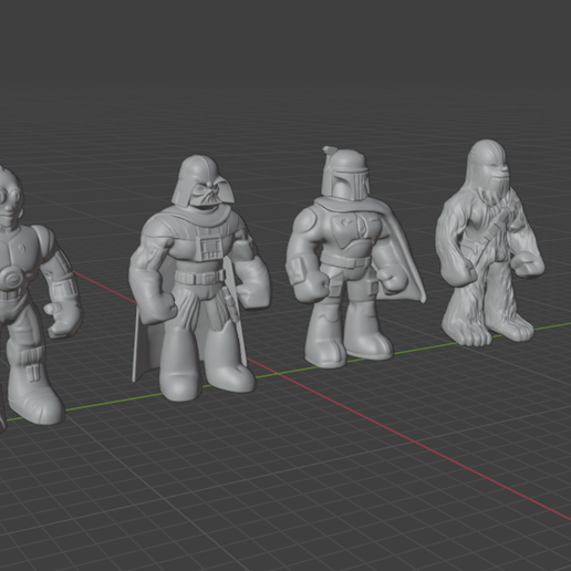 ⭐ Complete Star Wars Stretch Armstrong Collection・ 3D File for 3D ...