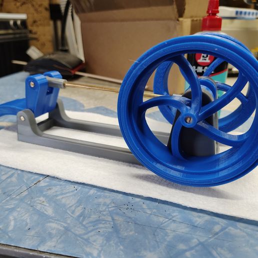 👌 Treadle Finger Engine Dual Flywheel・3D Print with the QIDI I-Fast 3D ...