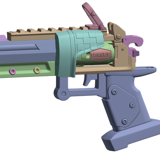 Borderlands 2 Hand Cannon Gun Weapon Prop Replica Pandora・ 3D File for ...