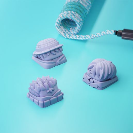 Nakamas Vol I keycaps - Mechanical Keyboard - Cults3D 3D Model | 3Drop
