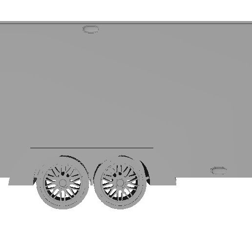 🚗 1/24 scale 24ft enclosed car hauler・ STL File for ・Cults