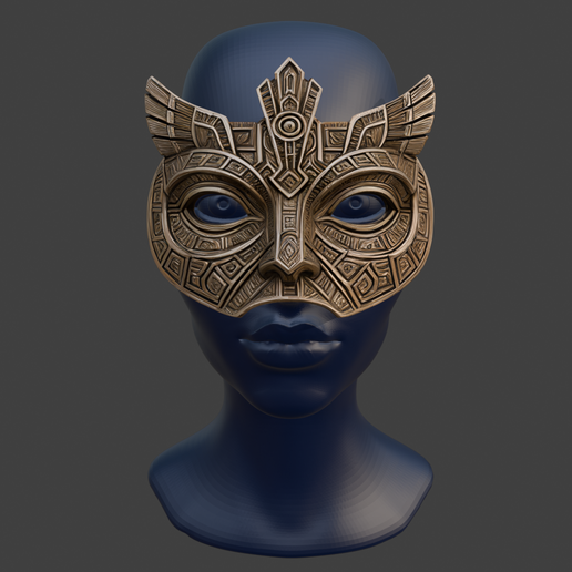 👺 Tribal Mask・ STL File for 3D printing・Cults